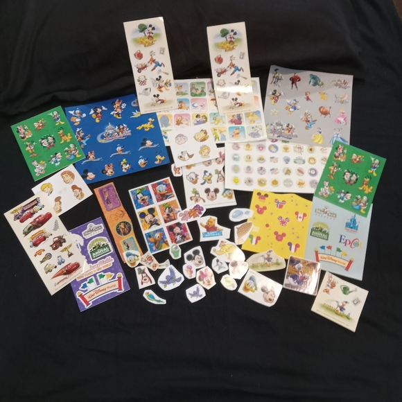 Disney | Other | Disney Character Sticker Set Green Blue Red Yellow ...
